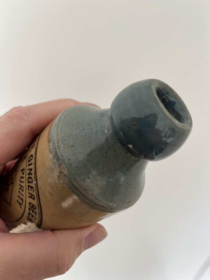 Superb Geen top PLYMOUTH Ginger Beer Bottle. | eBay UK