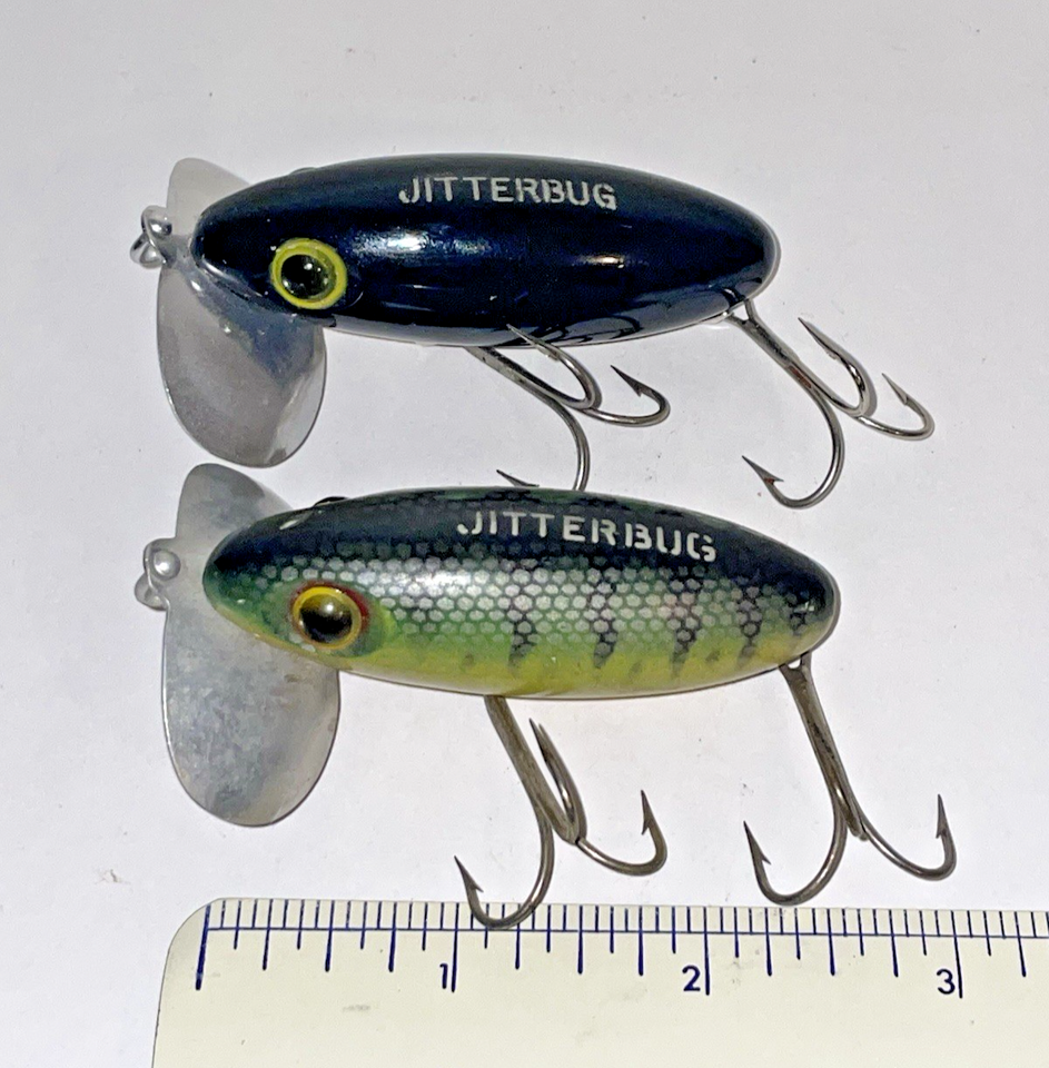 Two Vintage Arbogast Jitterbug Fishing Lures - Bug Eyes- | eBay