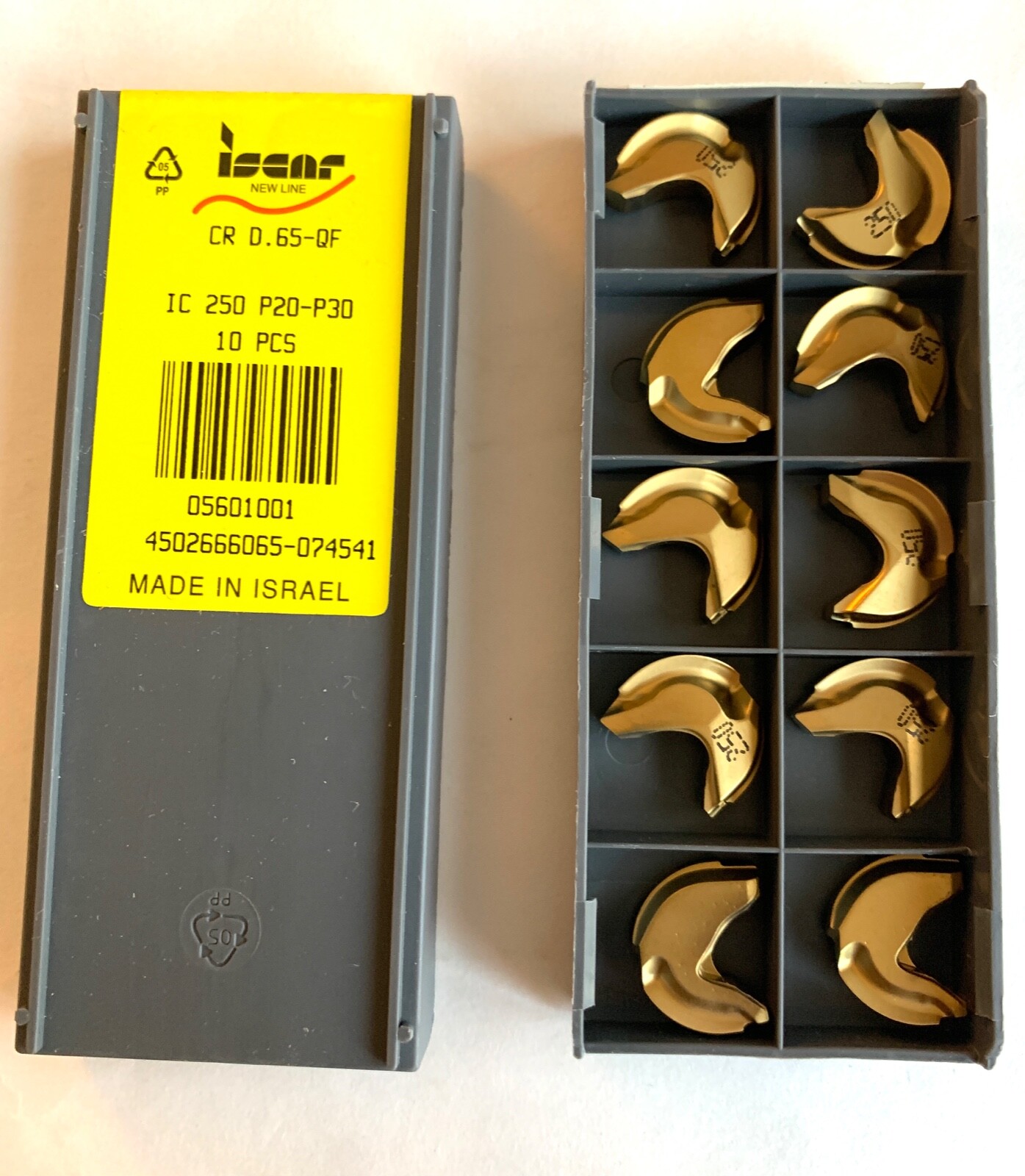 ISCAR Carbide Inserts - CR D.650QF IC250 - Qty. 10 - NEW | eBay