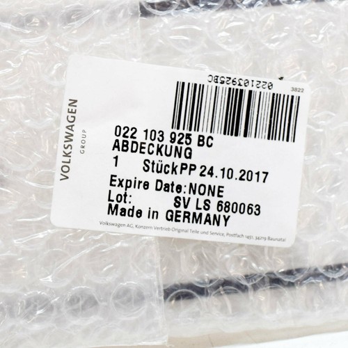 NEW AUDI A3 8P ENGINE INTAKE MANIFOLD COVER 022103925BC OEM NO DUTY TO ...