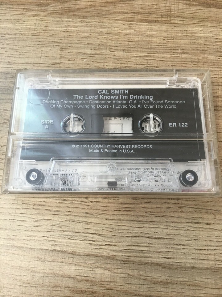 CAL SMITH 1991 "The Lord Knows I'm Drinking" Autographed Cassette Tape ...