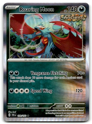 Pokemon Trading Card TCG Roaring Moon #109 Holo | eBay