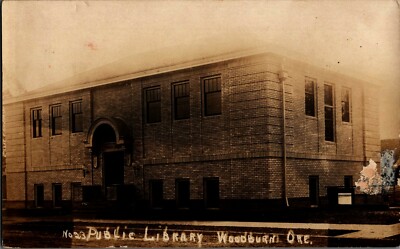 woodburn public library oregon rppc | eBay