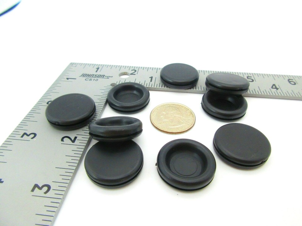 1/2" Rubber Panel Plug, Knockout Plugs, Solid Center Fits 1/16” Thick ...