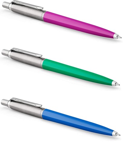 Parker Jotter Originaux Stylo à Bille 90's Magenta, Vert et Bleu 3 ...