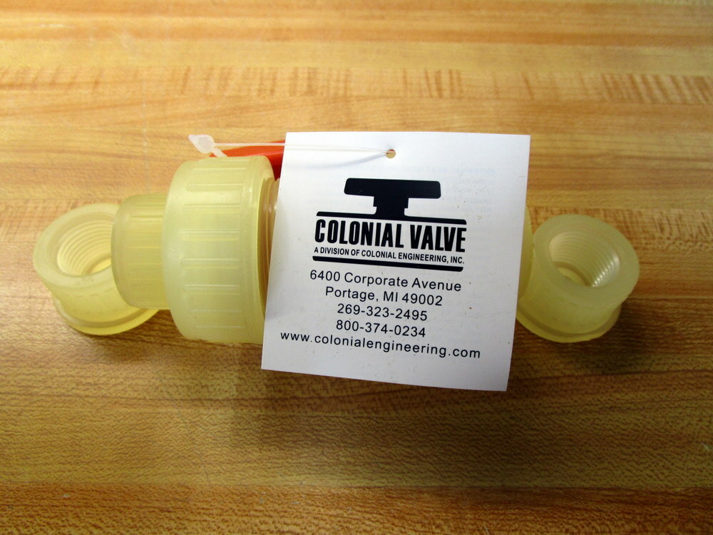 Colonial Valve V07106N 1/2" True-Union Ball Valve (Pack of 3) | eBay