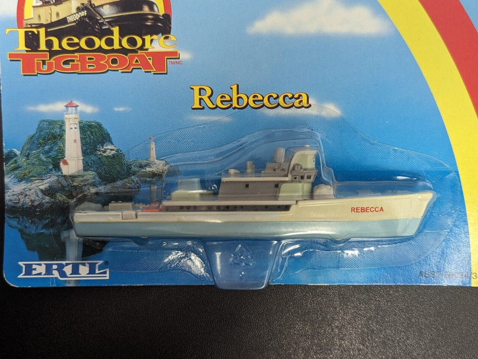 1998 Ertl Theodore Tugboat Rebecca Die Cast Carded | eBay