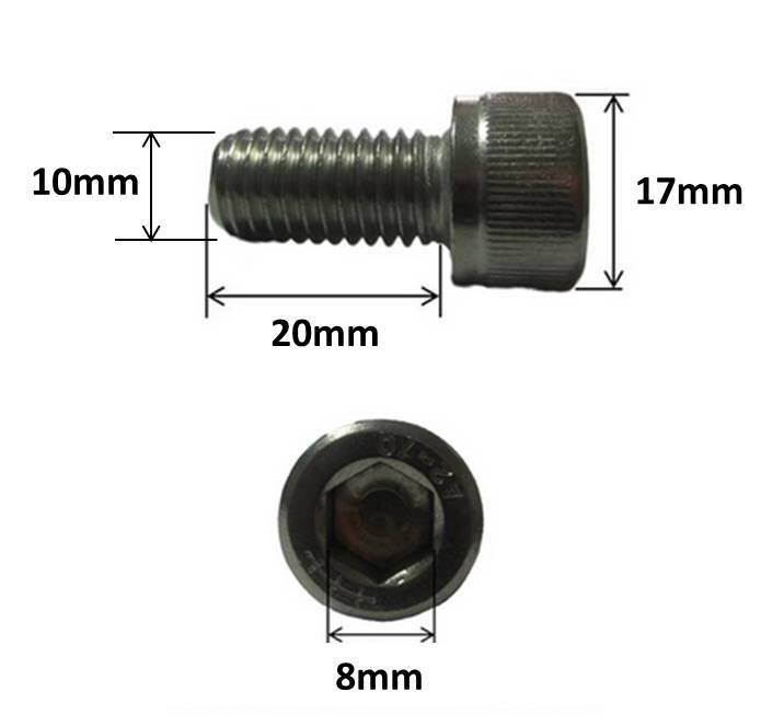 10x DIN912 M10x20 BLACK ALLOY CLASS 12.9 Allen Bolt Hex socket head cap ...