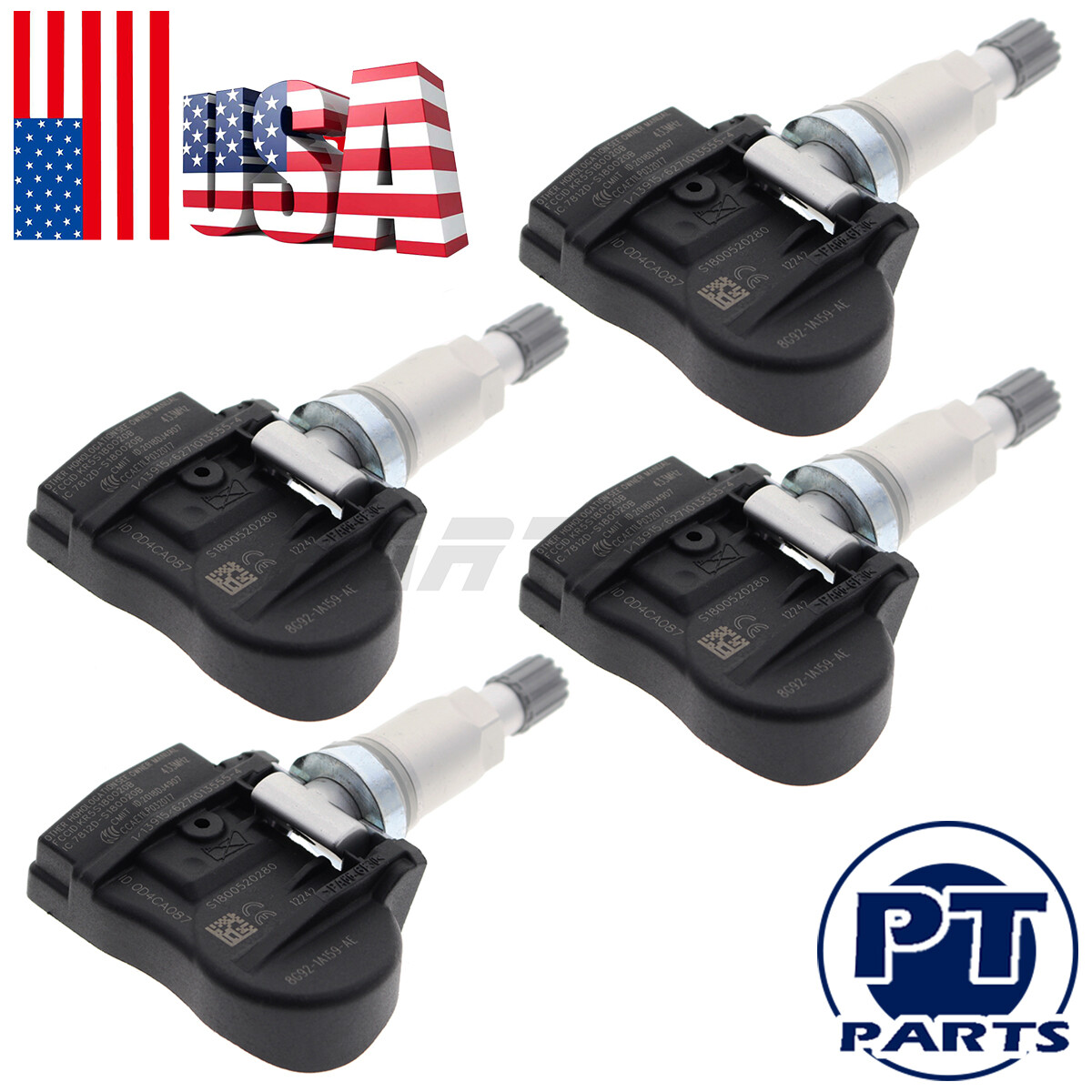 SET OF 4 for 06-13 VOLVO C30 C70 TPMS Tire Pressure Sensors Kit 8G92 ...