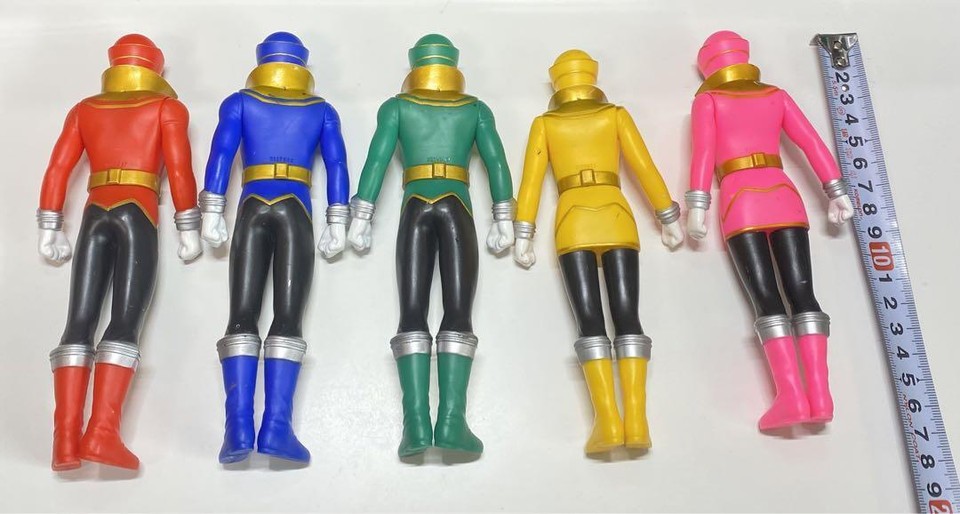 Power Rangers Super Megaforce Gokaiger soft vinyl 8set Bundle Bulk ...