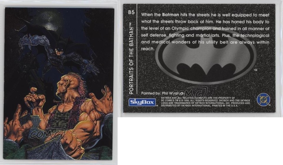 1994 SkyBox Batman: Saga of the Dark Knight Spectra-Etch Portraits ...