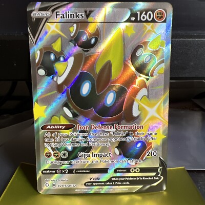 Falinks V SV115/SV122 Shining Fates Shiny Vault Holo Rare Pokémon TCG ...