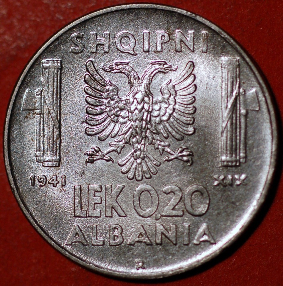 Albania 0.20 Lek 1941 Vittorio Emanuele III KM# 29 | eBay