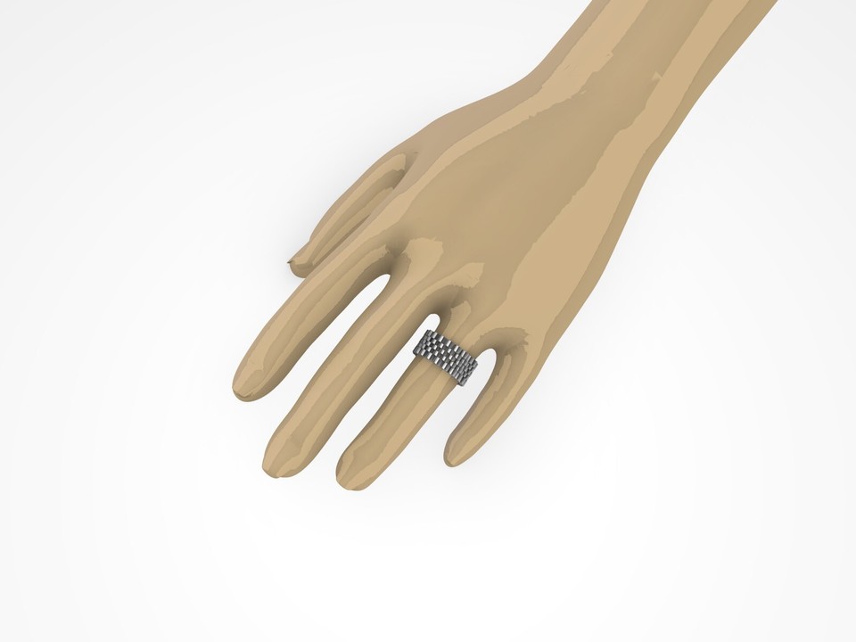 Unique 3D Design Two Tone Rolex Links Gold & Platinum Ring | eBay