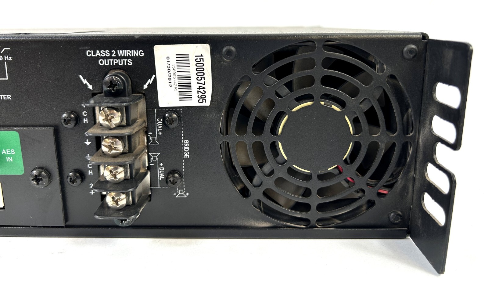 Crown CTS-2000 Two Channel Power Amplifier w/ USP4CN CobraNet Card 1/4 ...