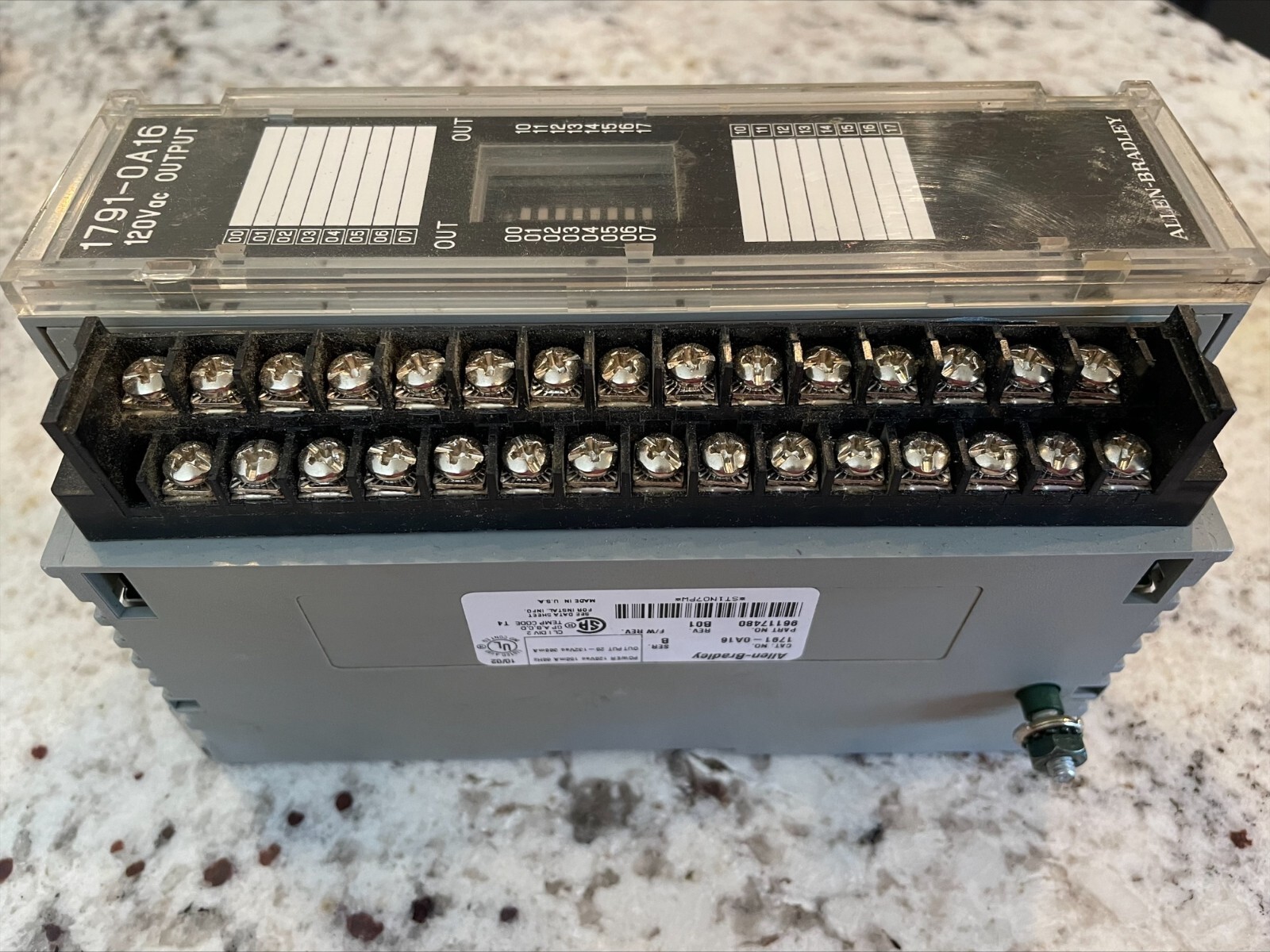 Allen-Bradley 1791-0A16 120VAC Block I/O 16-Output Digital Module for ...