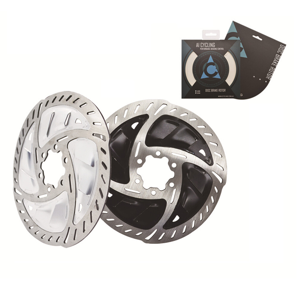 MTB Road Bike Radiator Cooling Fins Disc Brake Rotors with Bolts (Black ...