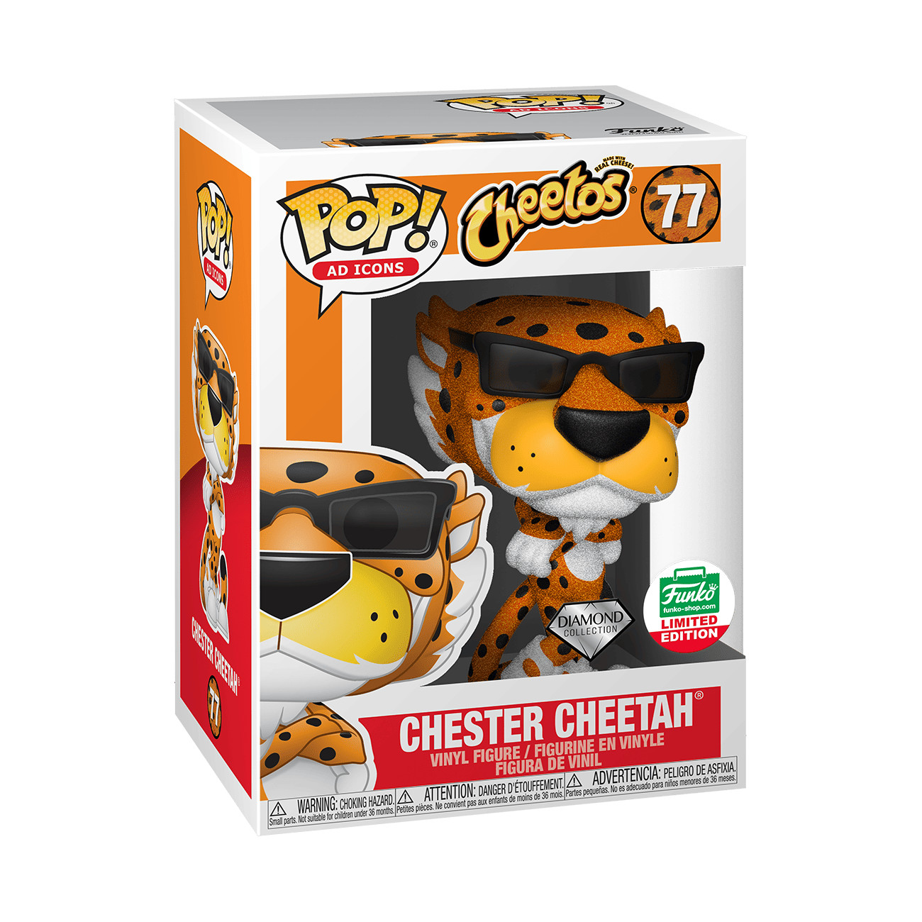 Funko Pop! Vinyl: Ad Icons - Chester Cheetah (Diamond Glitter) - Funko ...