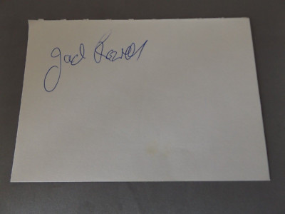 HAND SIGNED 6" x 4" AUTOGRAPH BOOK PAGE - JACK ROWELL - RUGBY UNION ...