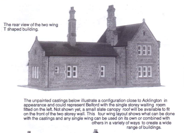 OO Gauge Stone Cast "Townstreet" Station Building Model Railway ...