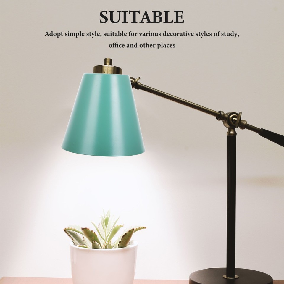 Iron Lamp Shade Replacement Small Metal Barrel Lampshade E27 Table Lamp ...