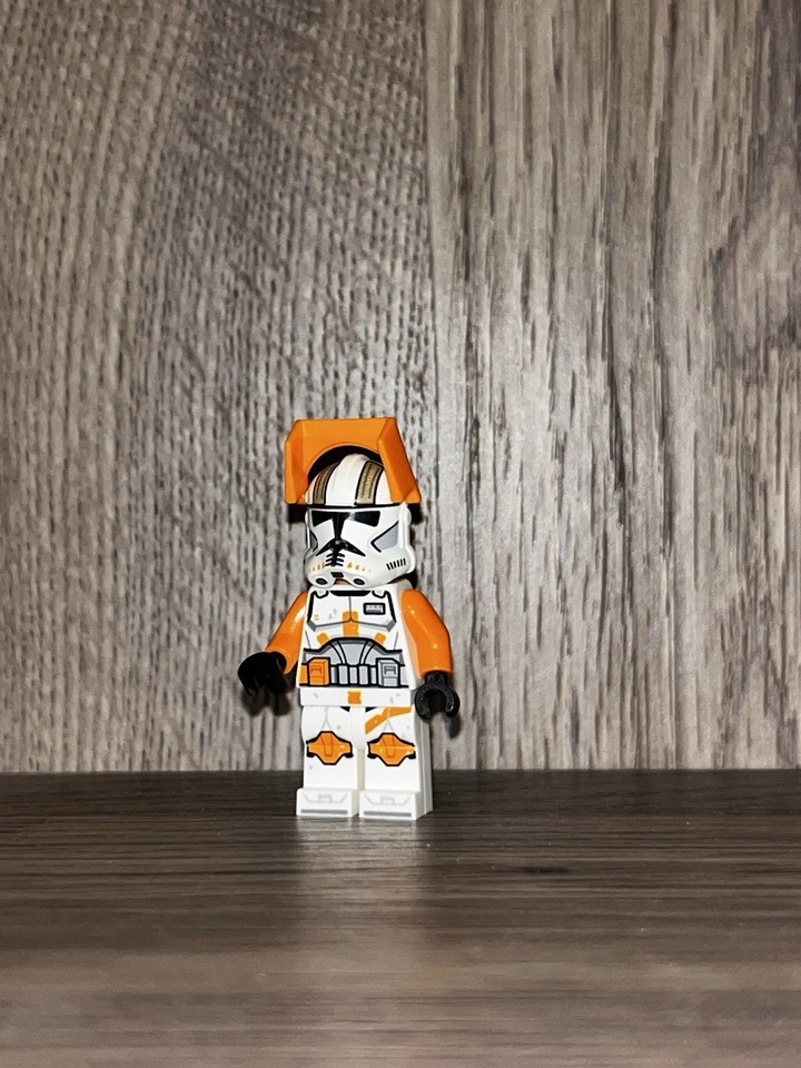 LEGO Commander Cody Mini Figure 75337 212th Clone Trooper Orange Star Wars | eBay