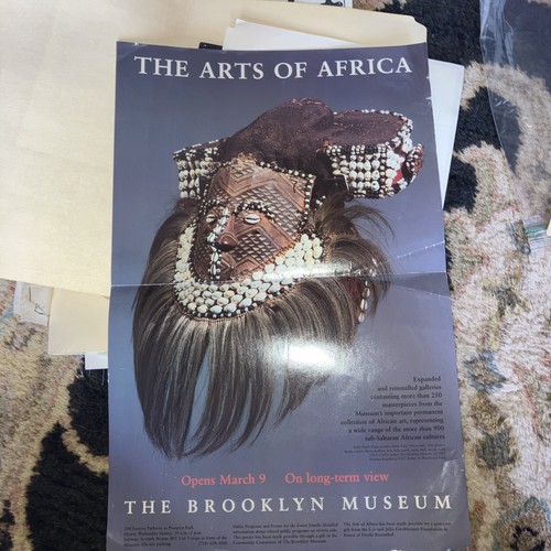 The Arts Of Africa Poster For The Brooklyn Museum 17x11in | eBay