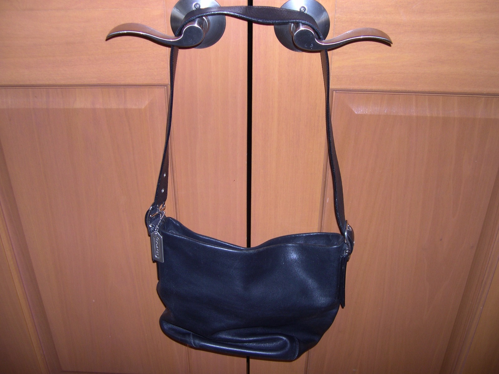 Coach 9186 Black Leather Duffle Shoulder Bag | eBay