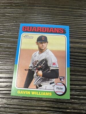 2024 Topps Heritage Gavin Williams Rookie #489 Cleveland Guardians RC ...