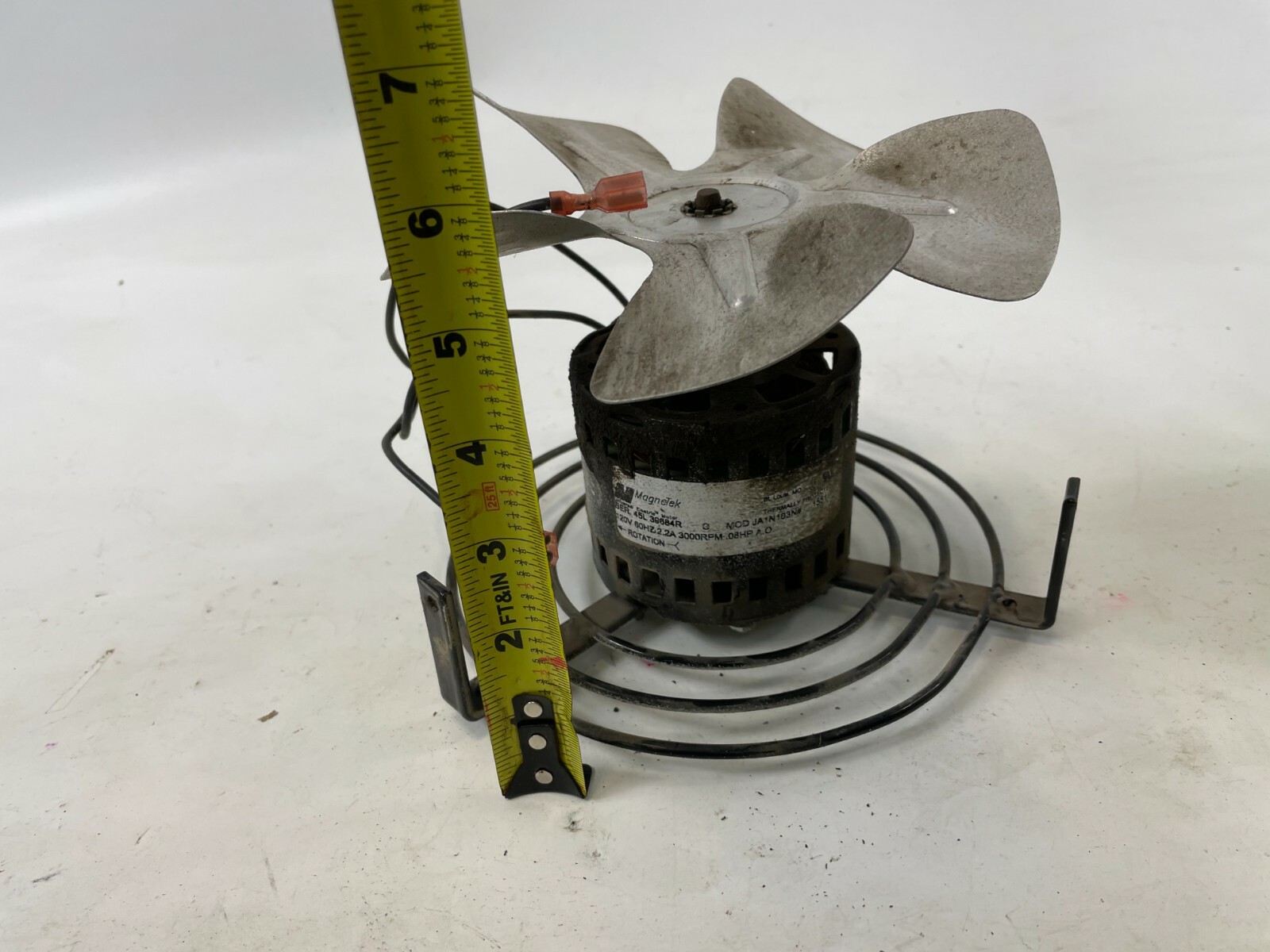 7" Magnetek JA1N103N Aluminum 5 Blade 3000 RPM 120V Condenser HVAC ...