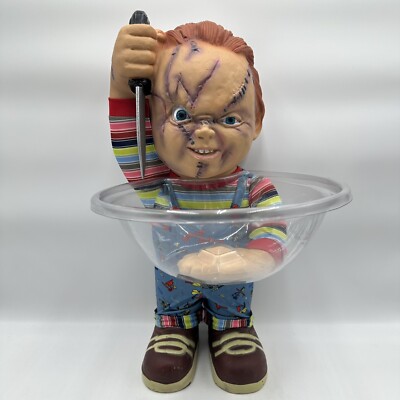 Chucky Doll 19.5" Door Greeter w/ Bowl Child’s Play Horror Movie Buff ...