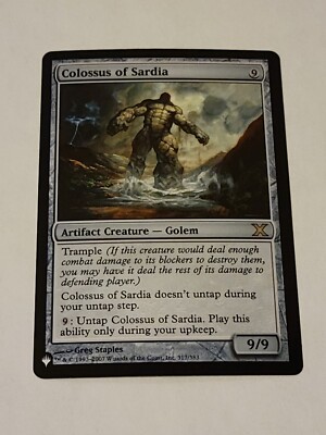 MTG Colossus of Sardia The List - Fourth Edition 308/379 Regular Rare ...