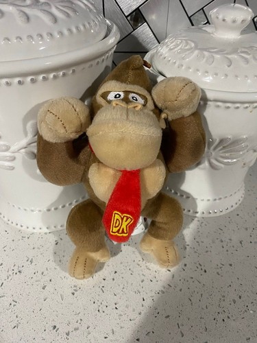 DK Donkey Kong 8" Plush Doll Stuffed Toy Official Licensed Nintendo ...