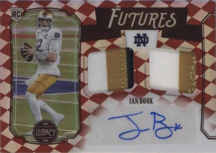 2021 Panini Legacy - Futures Dual Patch Autographs Ian Book #FD-IB Ruby ...