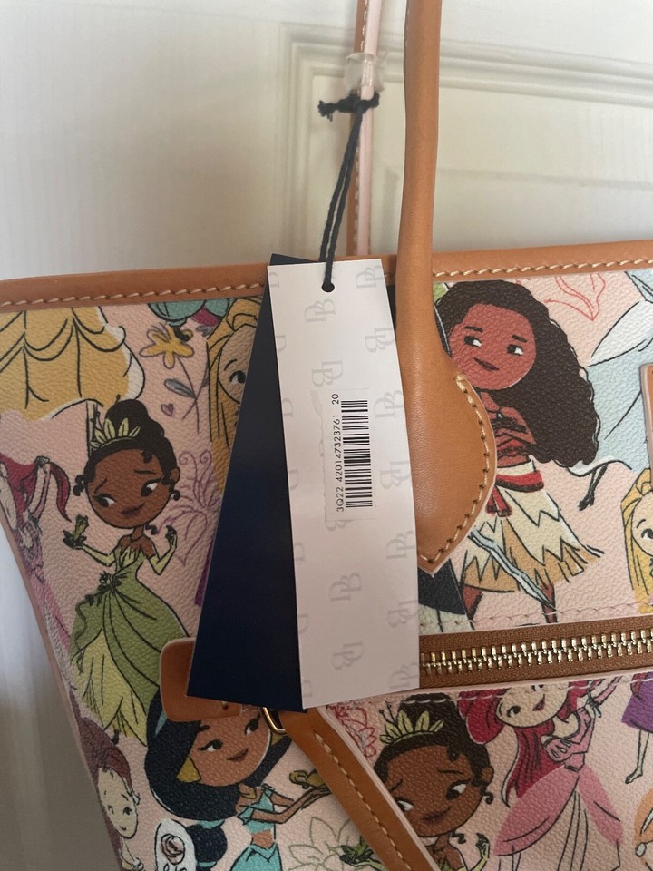 Dooney & Bourke 2022 Disney Parks Animators Multi Princess Tote Bag NWT ...