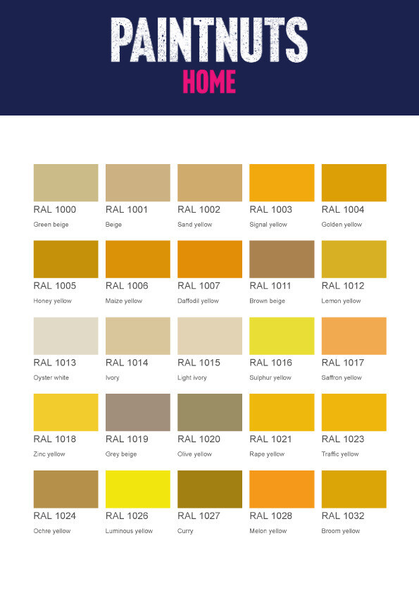 Yellow Paint Color Chart Pratt And Lambert Colors House Paint Color