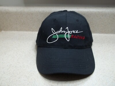 John Force Castrrol Racing Mens Black Adjustable Hat Cap Baseball | eBay