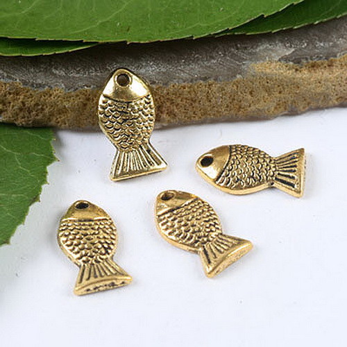 60pcs dark gold-tone cyprinoid charms h2060 | eBay