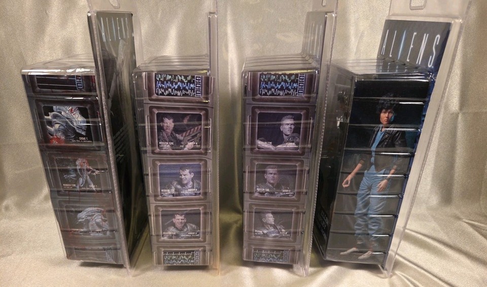 NECA Aliens Action Figure Lot Hudson, Hicks, Ripley Rare Xenomorph ...