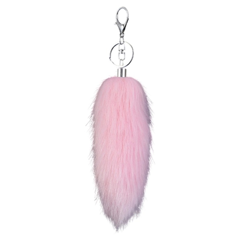 Realistic Faux Animal Tail Keychain Bag Adornment Cosplay Furs Charm ...
