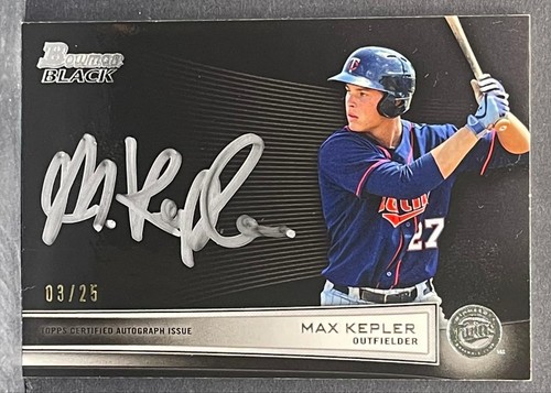 2013 Bowman Black Max Kepler Prospect Autograph Rookie Twins RC Silver ...