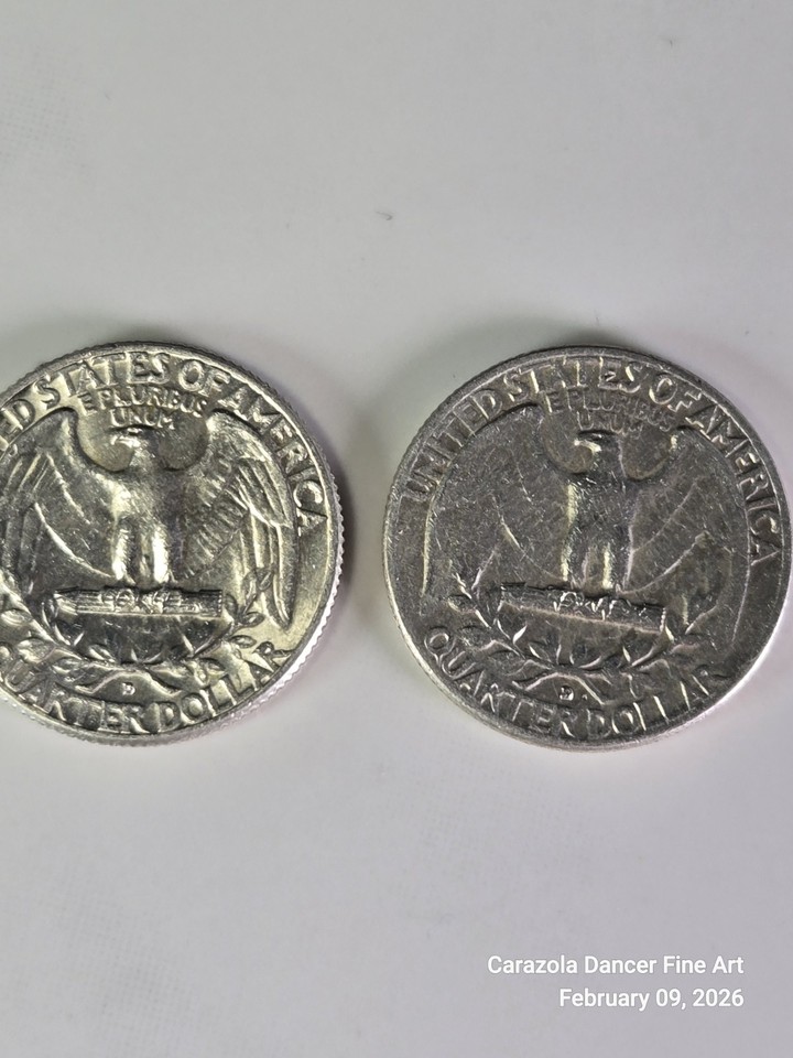 Lot of 5 Washington Silver Quarters 1.25 face | eBay