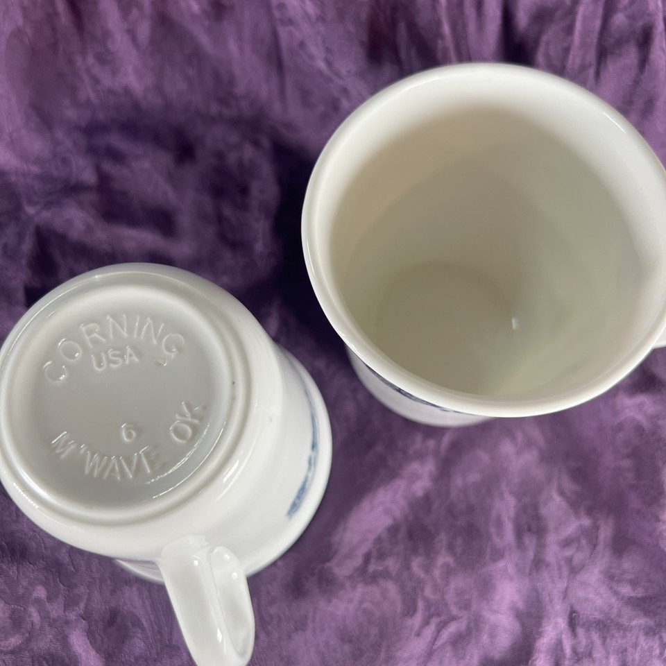 VINTAGE Set of 2 Corning Corelle OLD TOWN BLUE ONION Tea Cup Coffee ...