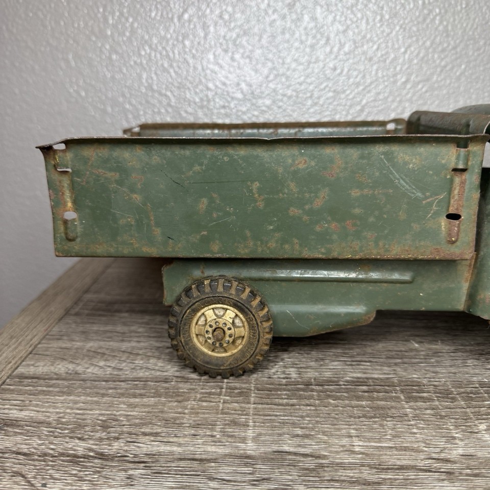Buddy L Army Supply Corps Toy Truck Pressed Steel Vintage 1950's ...