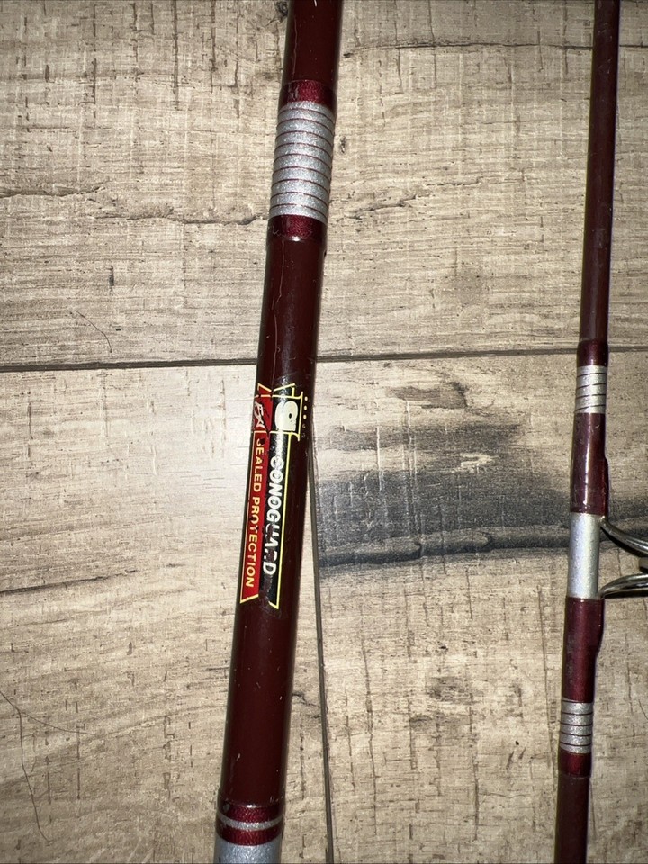 VNTG GARCIA Conolon 657 Surf Spinning Rod 8’ Fiberglass 2-Piece Fishing ...