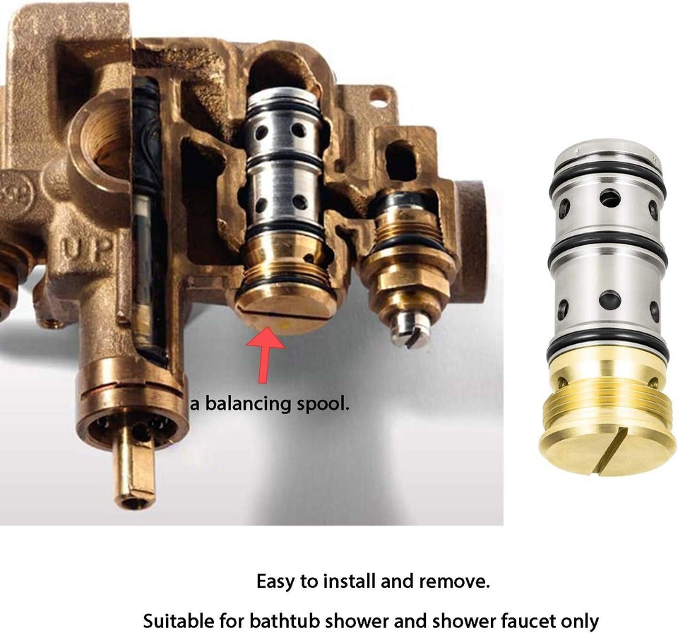 1423 Balancing Spool for Moen Tube Shower and Shower-Only Faucets OEM ...