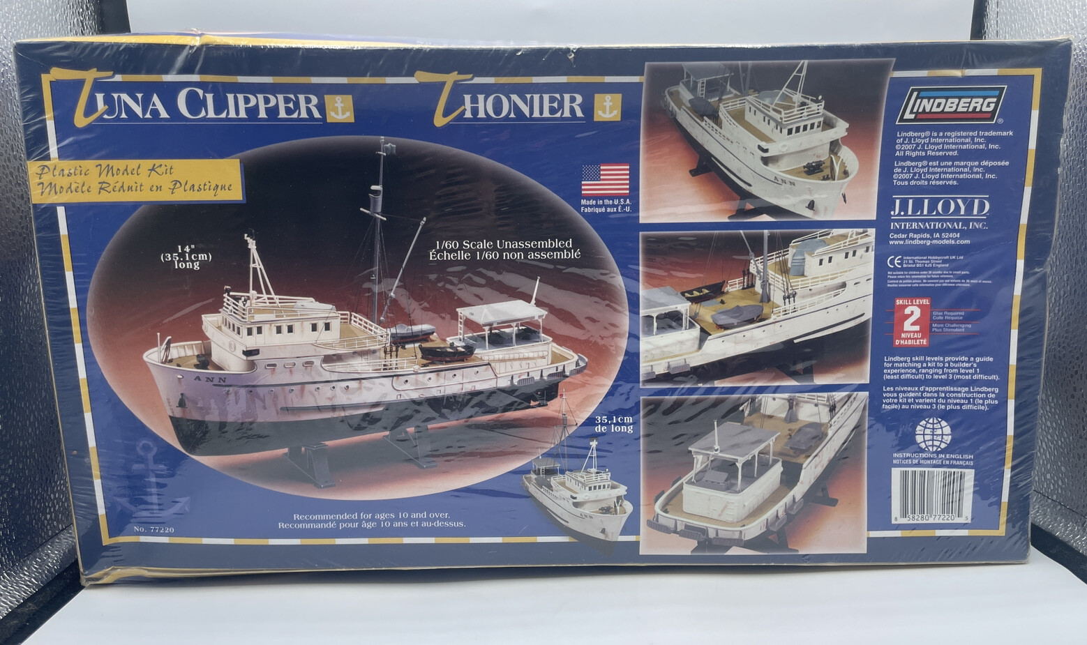 Lindberg Tuna Clipper Thonier Ship Plastic Model Kit 77220 for sale ...