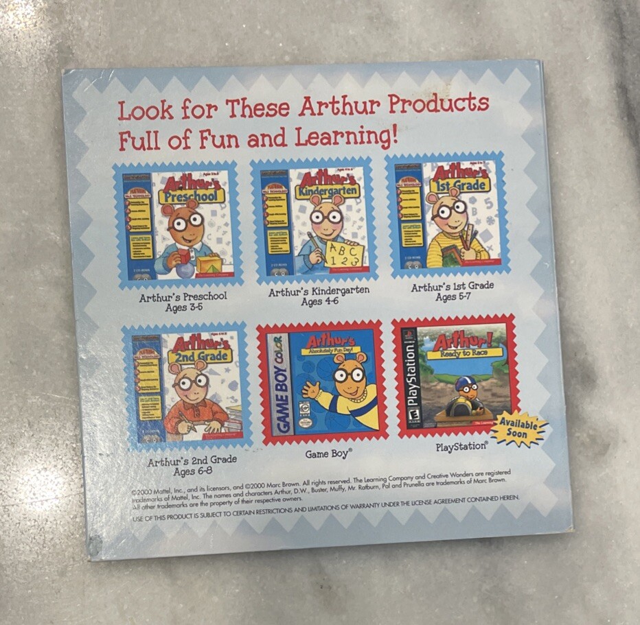 Arthur’s Reading Race Windows CD-Rom 1996 Living Books PC Computer Game ...