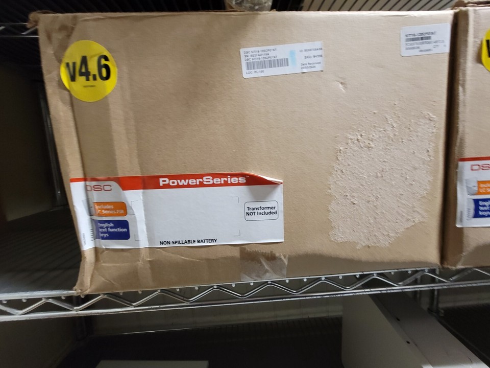 LOT OF 4- DSC KIT16-120CP01NT KITS with PC1616 and RFK5501 ENG Keypad ...