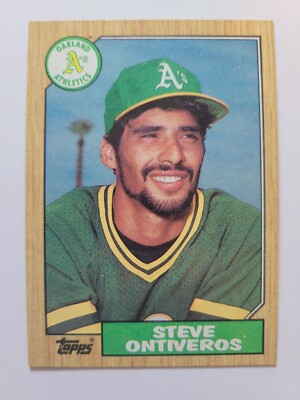 1987 TOPPS STEVE ONTIVEROS #161 NM | eBay